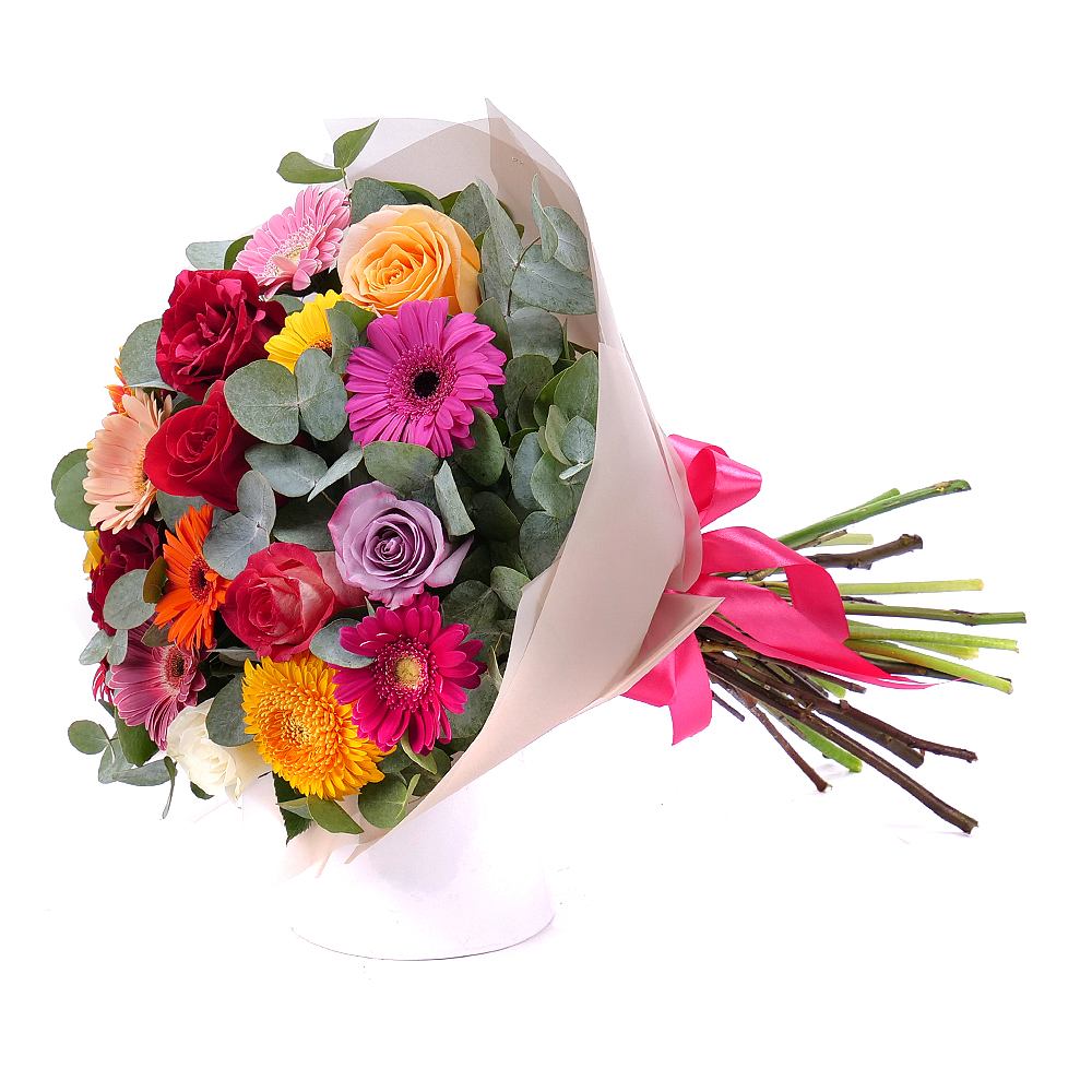 Kytica kvetov - Sweet farebné ruže a gerbery | KVETY.sk